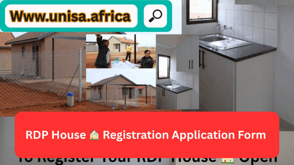 RDP House Registration Application Form 2025-26